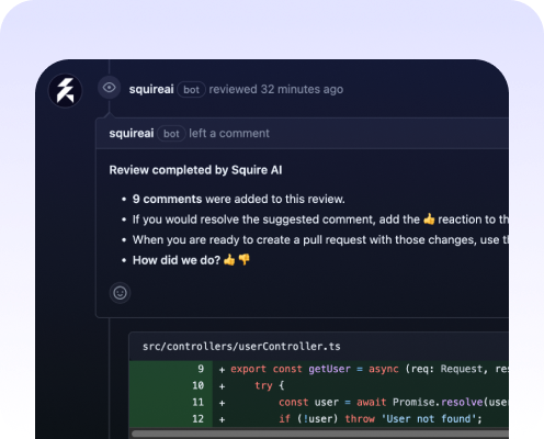 Squire AI - The new way to review code